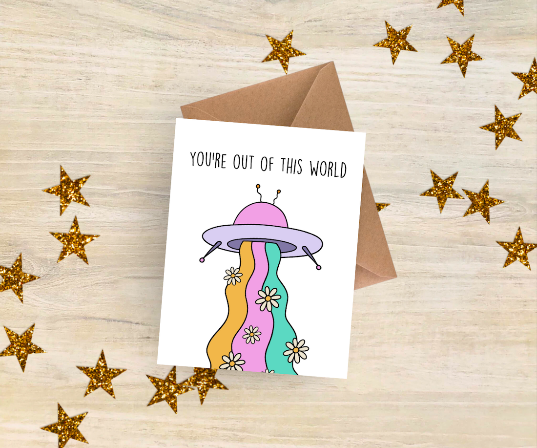 Alien Anniversary Card – Sweet Harmony